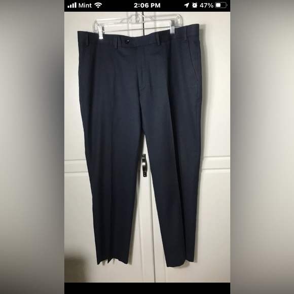 Perry Ellis | Pants | Perry Ellis Portfolio Pants Men Navy Blue Flat ...